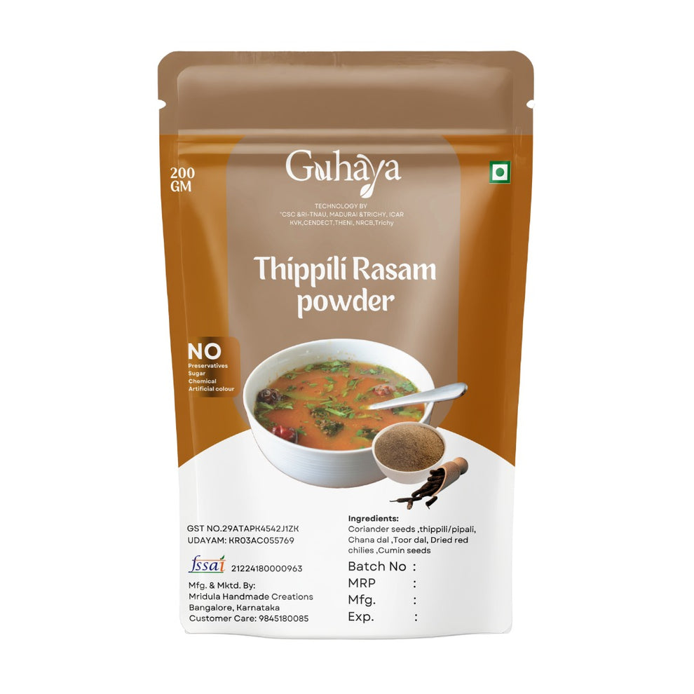 Thippili Rasam Powder - 200gm – guhayaproducts